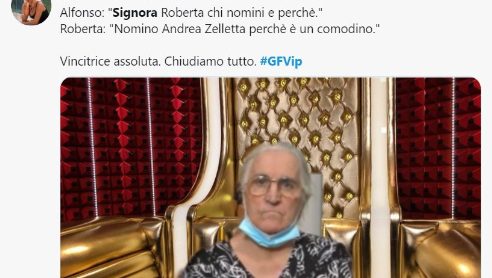 GF Vip, i meme più belli sulla signora Roberta