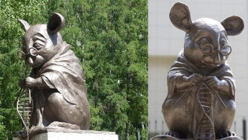 In Russia c'è un monumento che commemora i topi morti per la ricerca ...