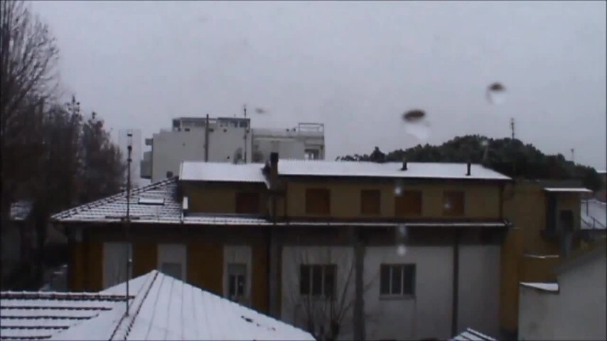 Neve a Rimini: time lapse della tarda mattinata del 28/01/2014