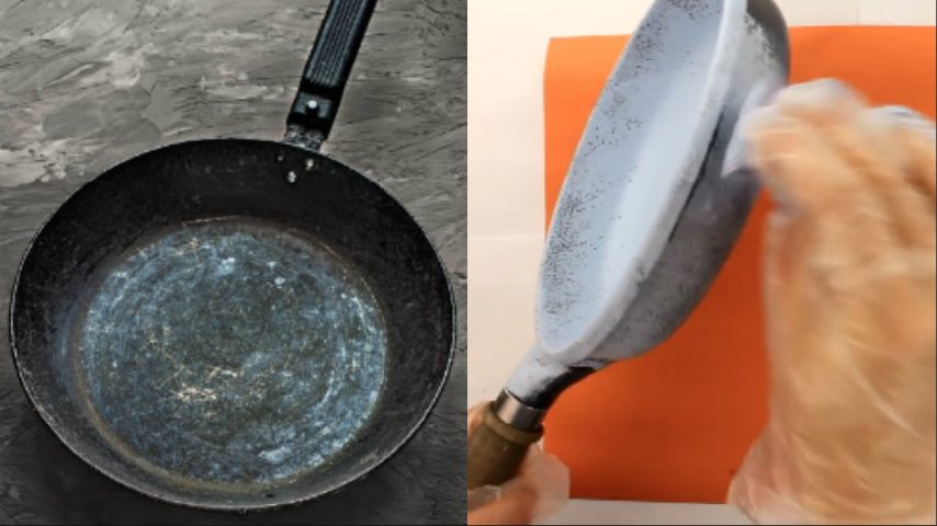 How to recycle an old frying pan in very original way