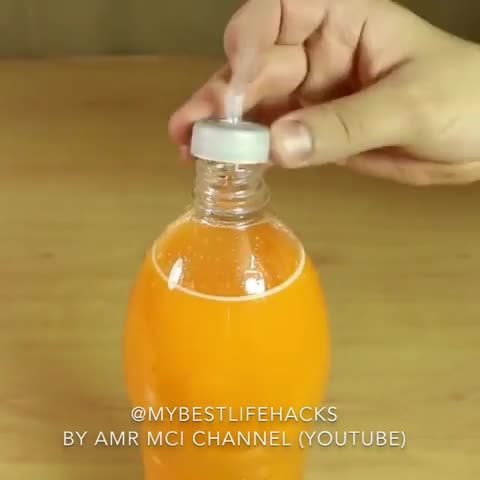How to create a drink dispenser using a straw and a rubber band: a ...