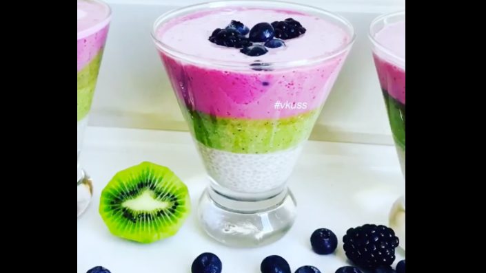 Three layers pudding: a perfect winter break