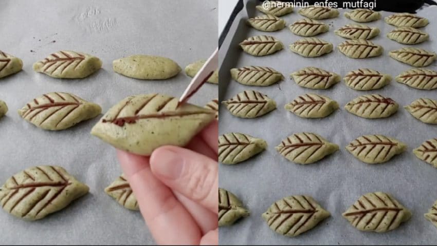 Leaf biscuits: a tasty and original recipe