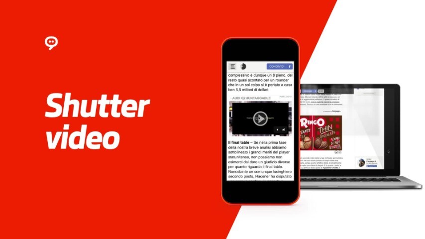Shutter video Desktop e Mobile