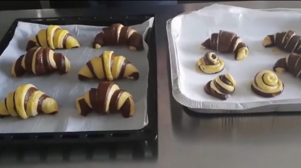 2-color croissants: perfect for a yummy breakfast