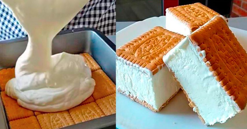 Biscuits ice cream: the delicious recipe with just 3 ingredients
