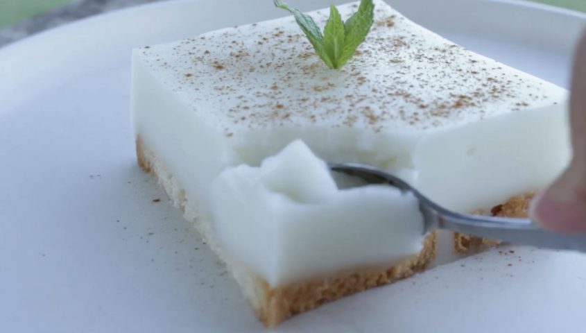 Creamy pudding squares: the easy recipe to absolutely try