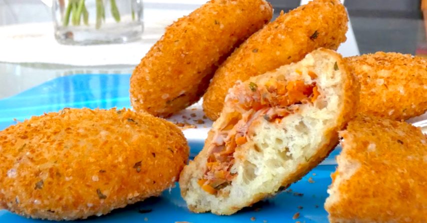 Fried bread with filling: the easy recipe for a delicious snack