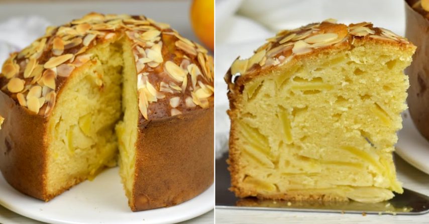 Apple slices cake: the easy way to make it fluffy and delicious