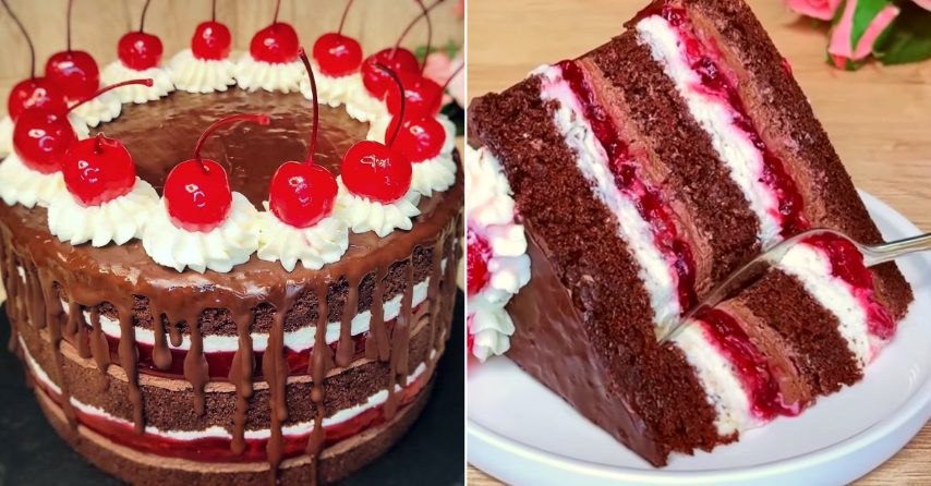 Chocolate cake with cherries jam: the recipe everybody will love