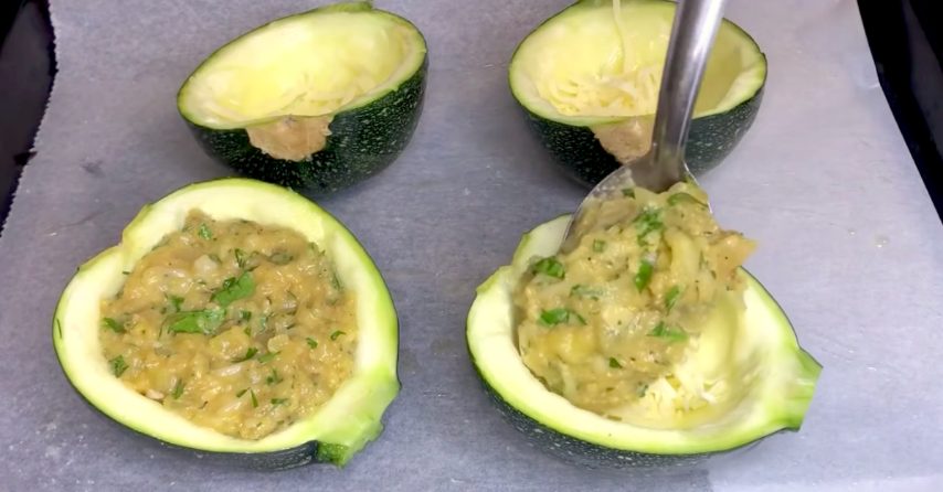 Stuffed round zucchini: the recipe for a delicious and easy meal