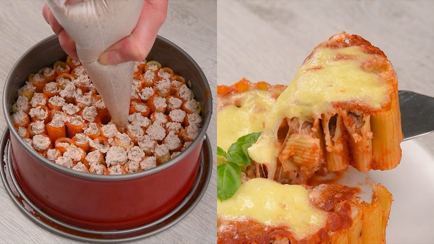 Baked pasta cake: a yummy recipe perfect for a tasty lunch with family