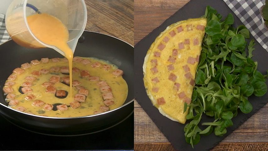 Small omelette: the original way to serve your dinner!