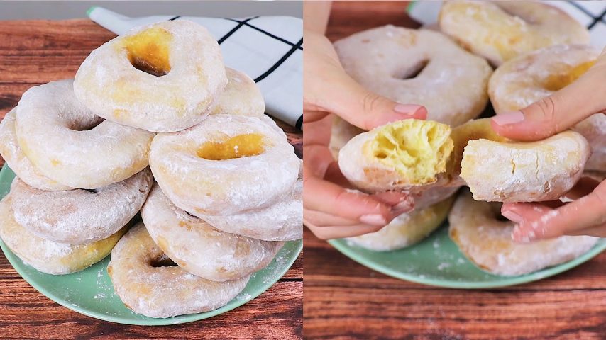 Fluffy donuts: sweet and fragrant, ready in few minutes!