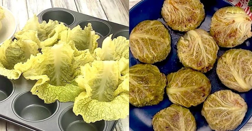 Stuffed cabbage cups: you will fall in love with the first bite!