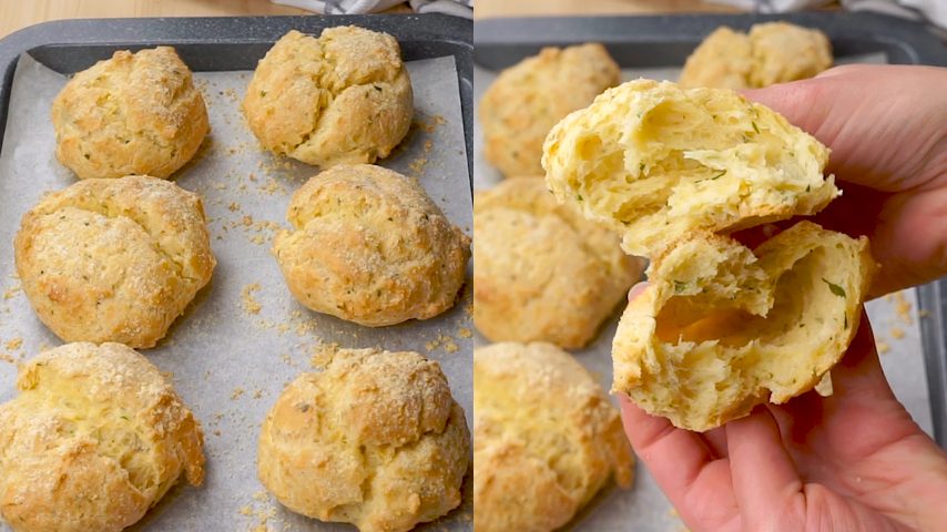 Puffy buns: very light and fragrant!