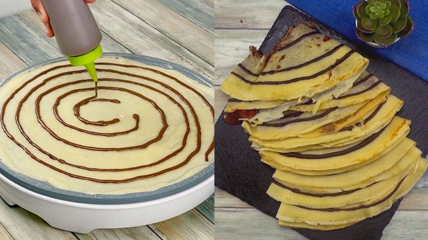 Colorful crepes: the original idea to prepare your favorite dessert!