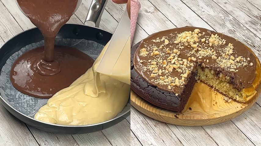 Double color cake: really quick and delicious!