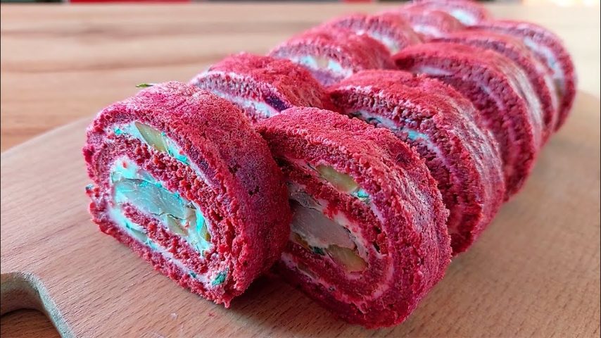 Beet savory roll: the tasty and colorful recipe to try