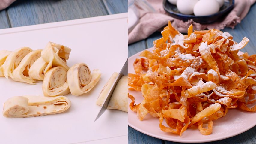 Fried crepes: very tasty and very fast to prepare!