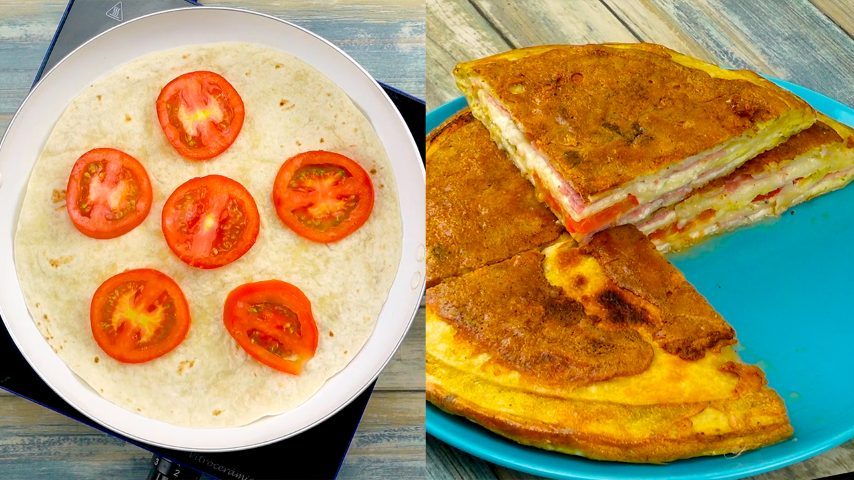 Tortilla cake: cheesy and full of taste!