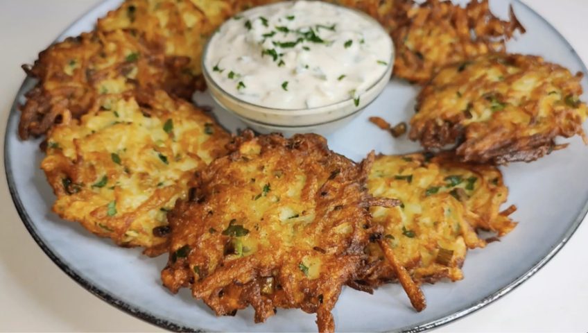 Potato fritters: you'll really fall in love with this recipe