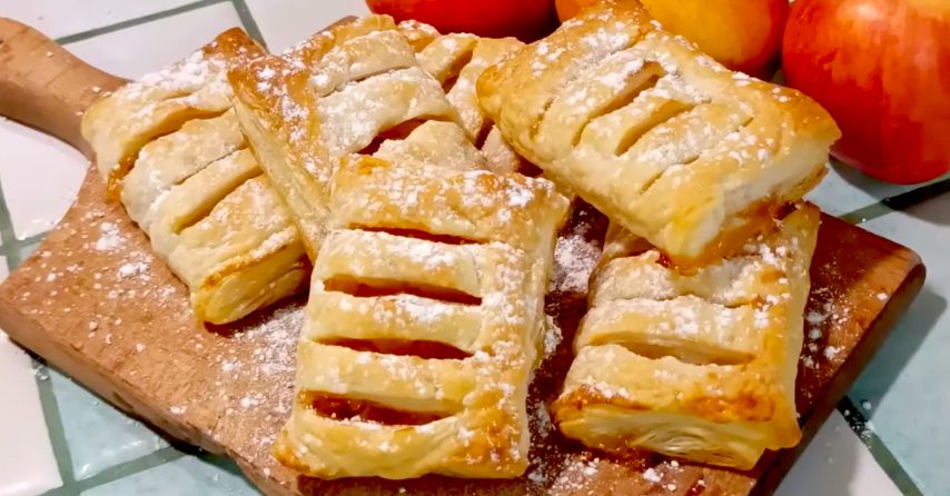 Apple bundles: the easy dessert to prepare with puff pastry