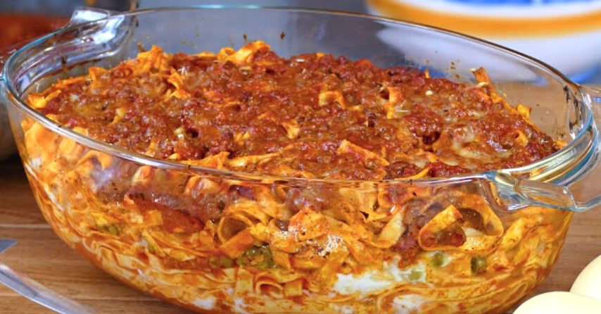 Timballo di tagliatelle al ragù: la ricetta del primo piatto saporito
