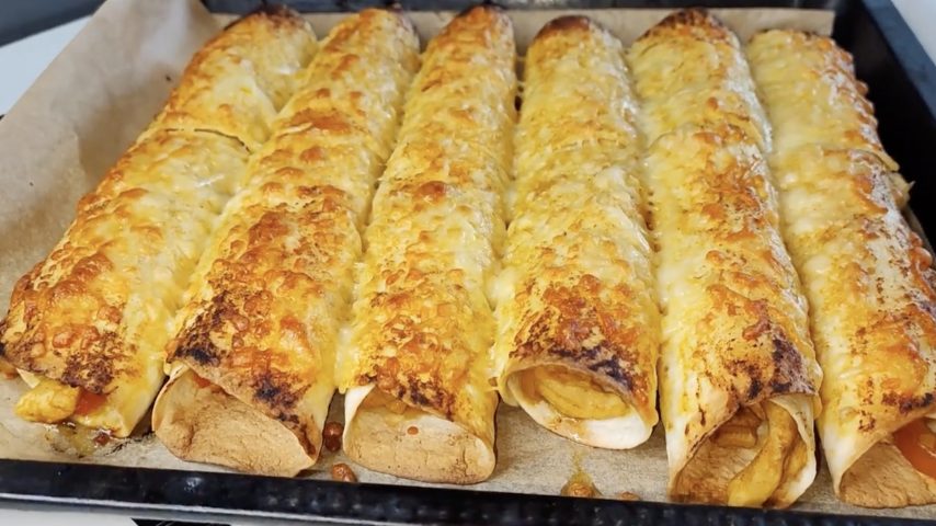 Stuffed chicken wraps: you really need to try them