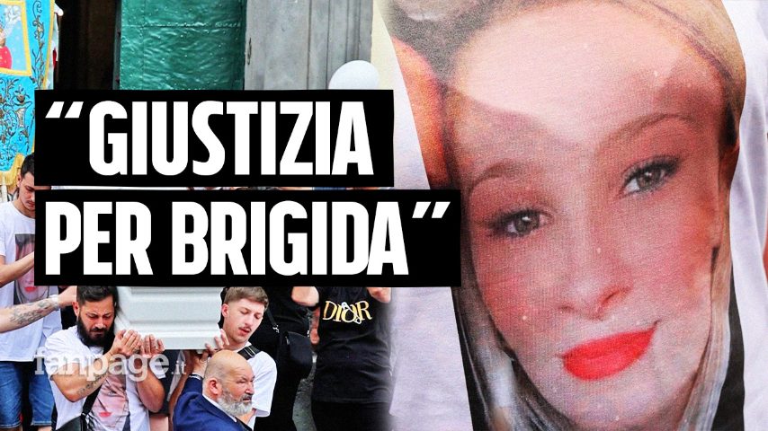 L'ultimo saluto a Brigida Pesacane, la giovane mamma uccisa dal suocero ...