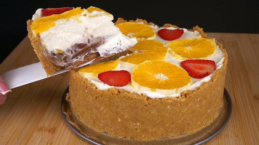 Fresh fruit cheesecake: the recipe for a delicious dessert with no oven