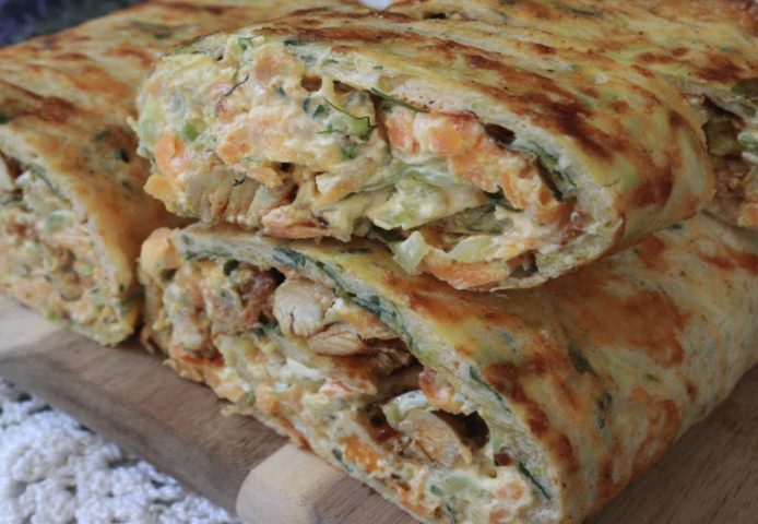 Zucchini omelette roll: the tasty and easy recipe to try