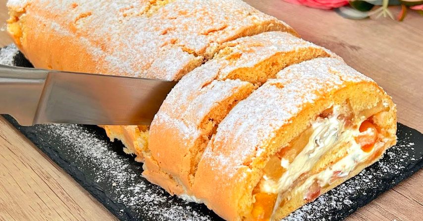 Creamy apple roll: the recipe for a simple and fragrant dessert