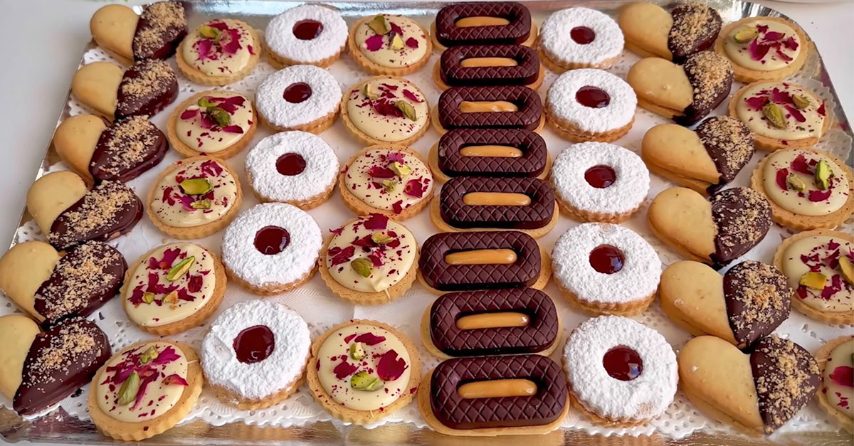 Assorted cookies: the recipe with one dough for many different treats