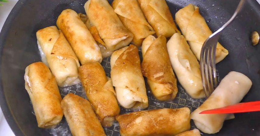 Crispy crepes roll: the tasty recipe you must try