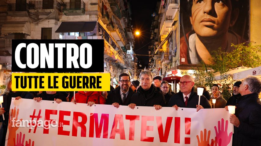 Fiaccolata per la pace a Napoli, Don Mimmo Battaglia: "Basta guerra ...