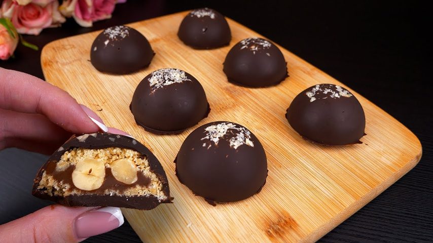 Homamade hazelnut chocolates: the recipe for an irresistible treat