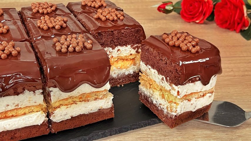 Chocolate and coconut squares: the recipe for a dessert that melts in ...