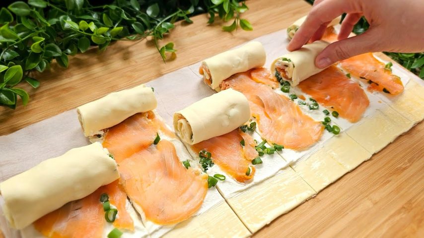 Salmon rolls: easy, quick and delicious appetizer